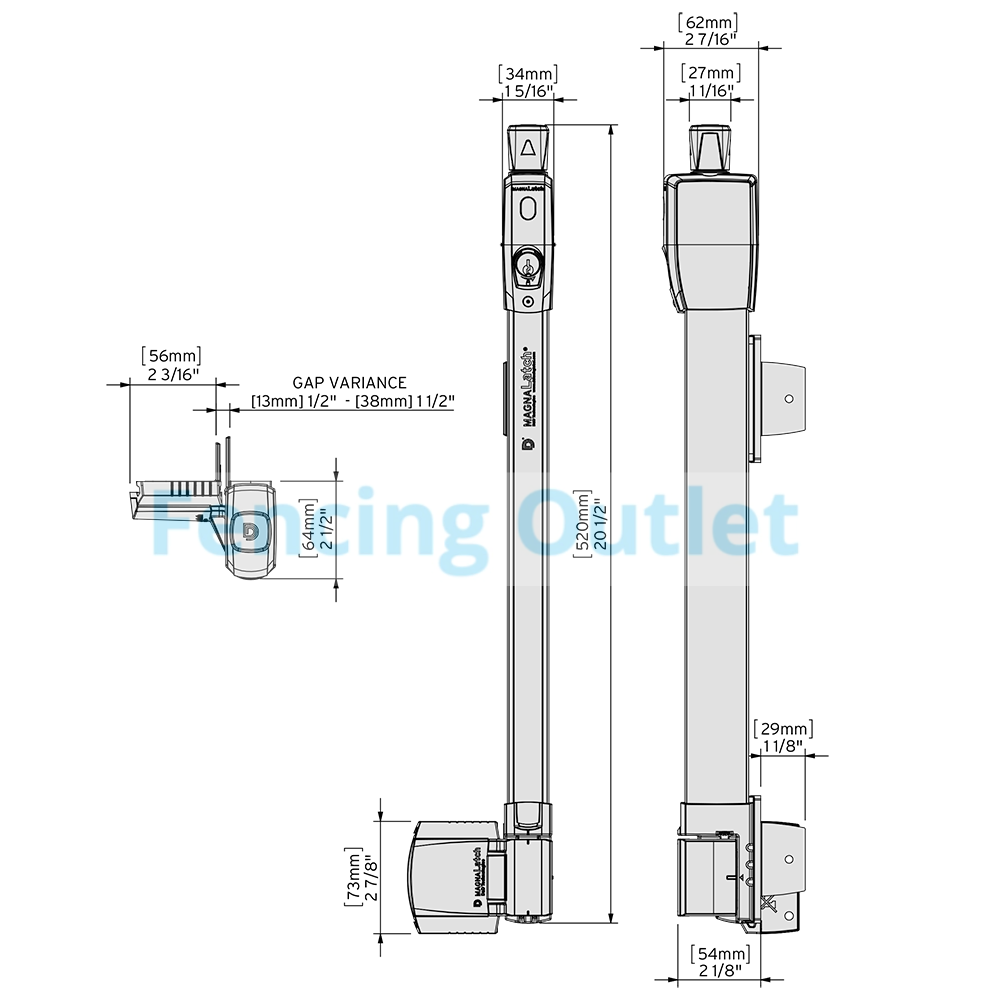 Magnalatch Bunnings | D&D Magna Latch and TruClose H