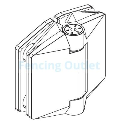Pool Gate Hinges | 125 Polaris G/G Hinge Mirror